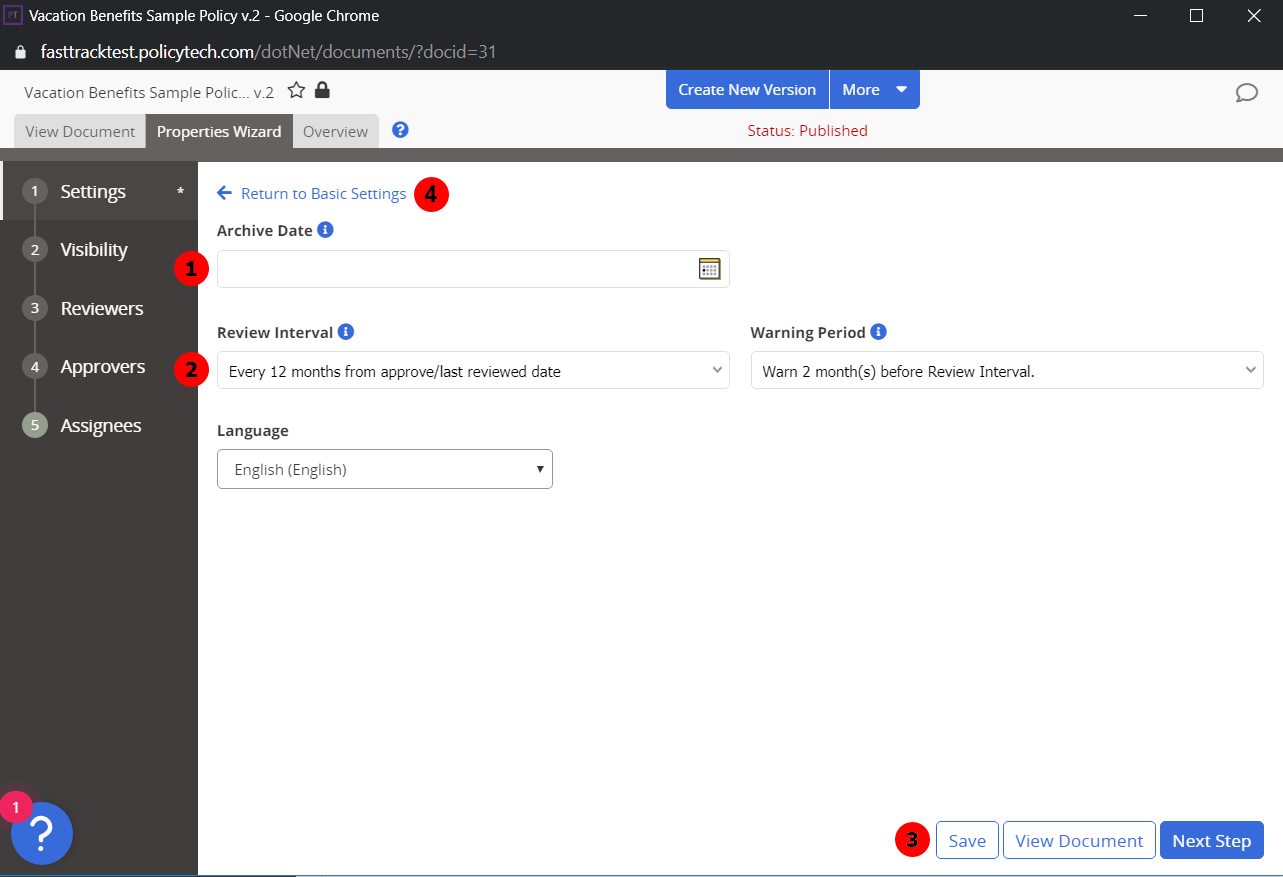PolicyTech® Fast Track: Importing a Document