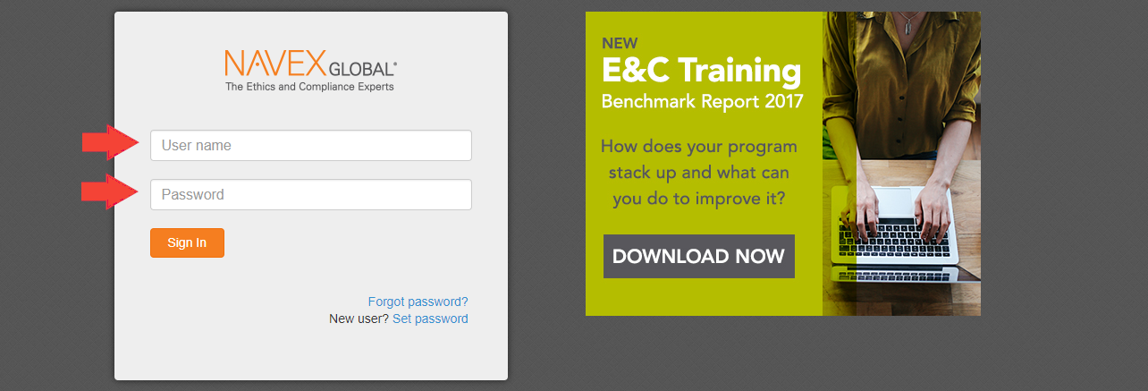 EthicsPoint: Forgot Password