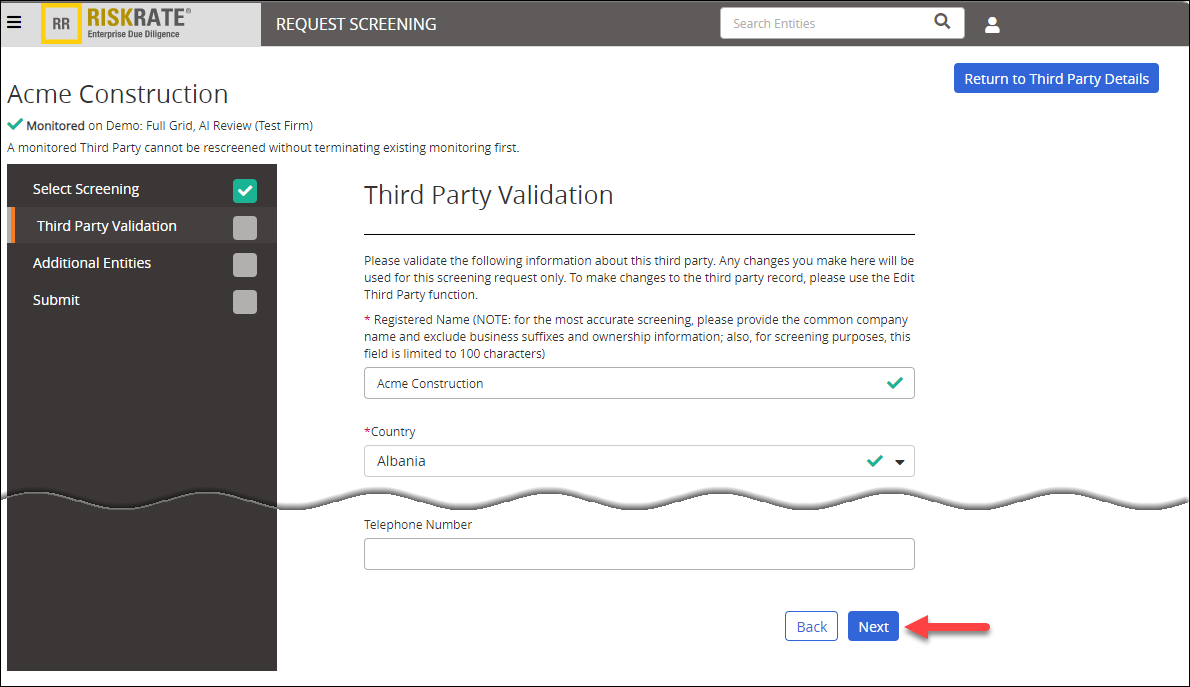 RiskRate: Uploading Additional Entities to Existing Third Parties