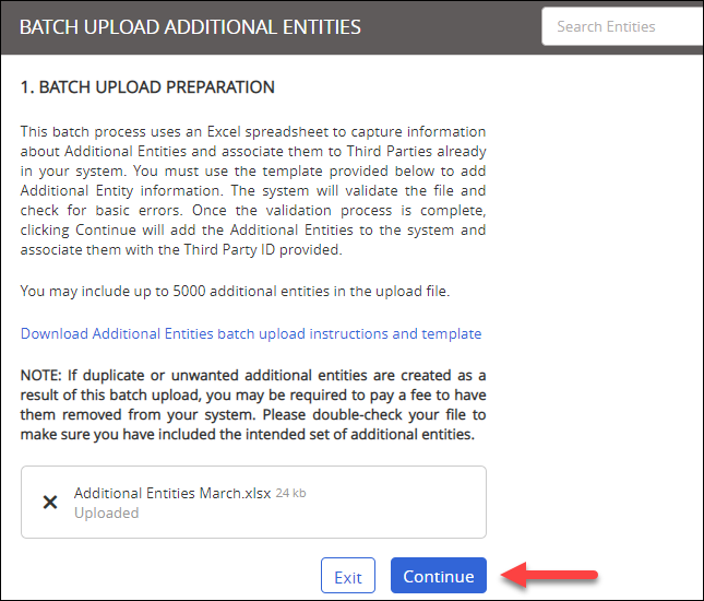 RiskRate: Uploading Additional Entities to Existing Third Parties