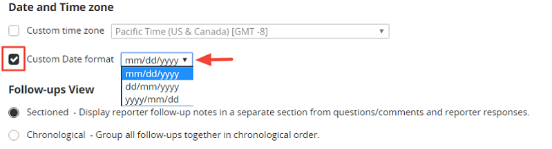 EthicsPoint: Custom Date Format
