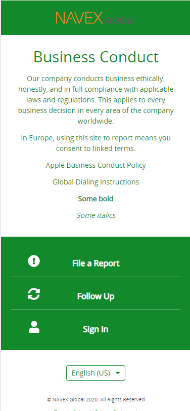 EthicsPoint: Digital Intake - How to Follow-up on a Report