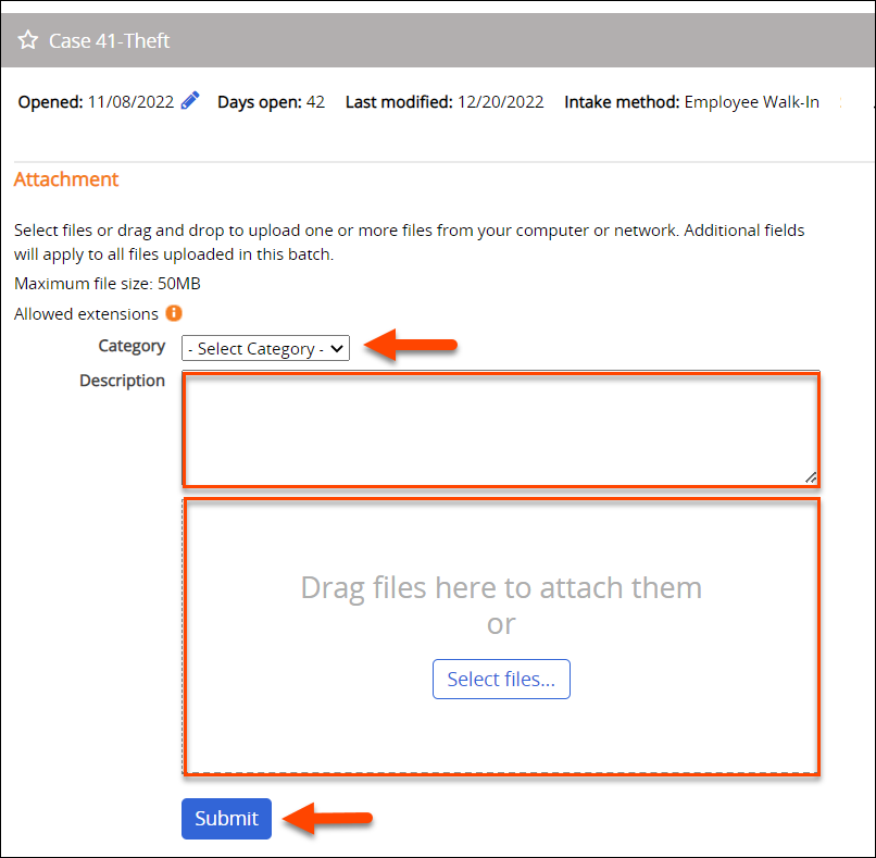 EthicsPoint: Case Management - Create a Task and Attach Files and Links