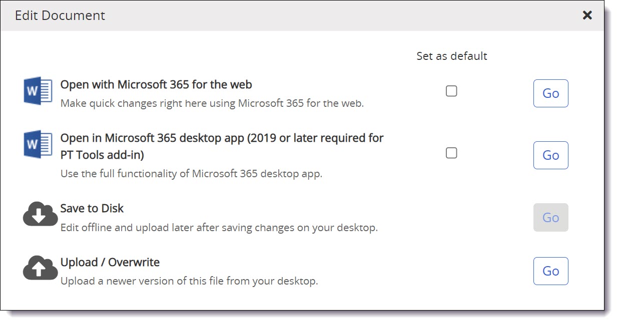 PolicyTech: Adding Content to a Word Document using Office Online